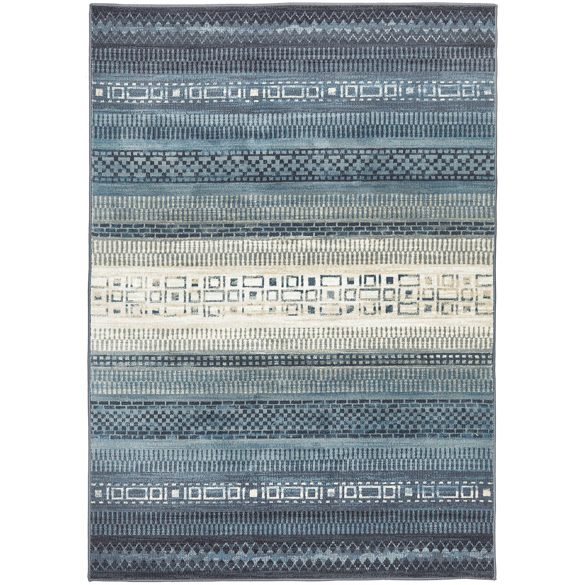 Tropical 6102 Blue 330X240Cm Rug - Bunnings Australia