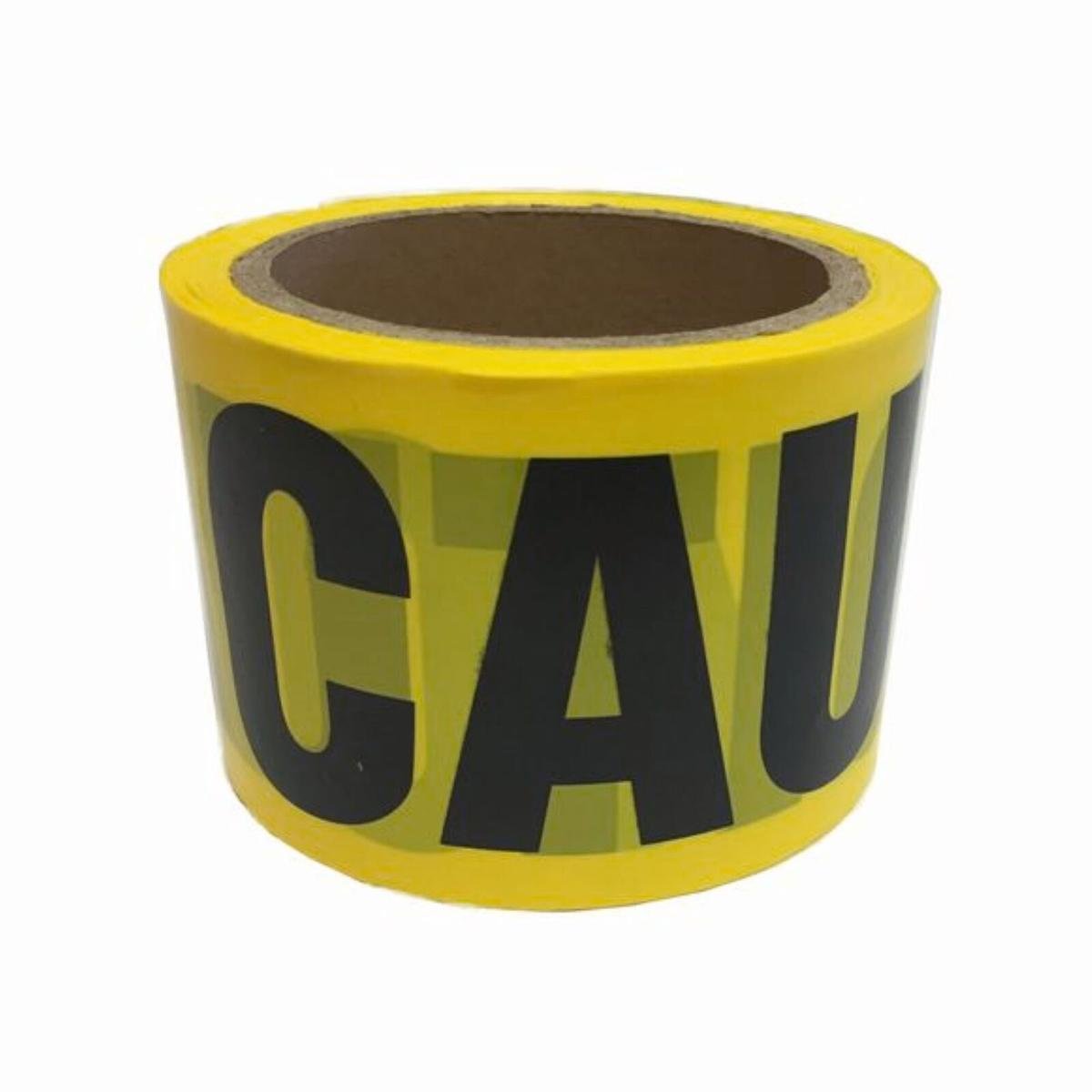 Brutus 75mm x 50m Yellow / Black Printed Caution Tape - Bunnings New ...