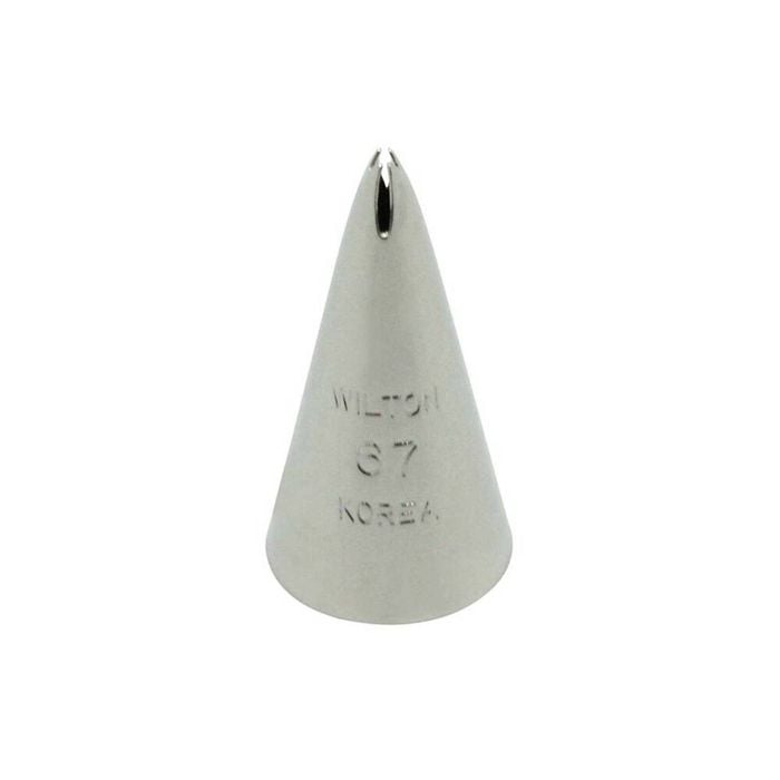 Wilton Stainless Steel #67 Leaf Piping Tip Cake Icing Decorating Nozzle ...