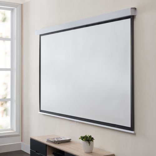 Tauris 110" Pull Down Projector Screen Theatre Projection Wall ...