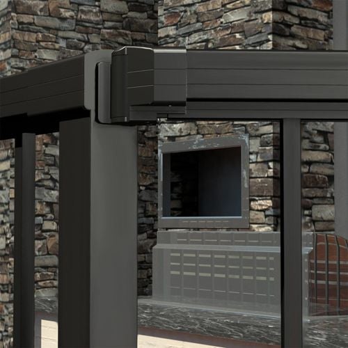 PEAK Aluminium Deck Balustrade Horizontal Angle Bracket Kit - Black ...
