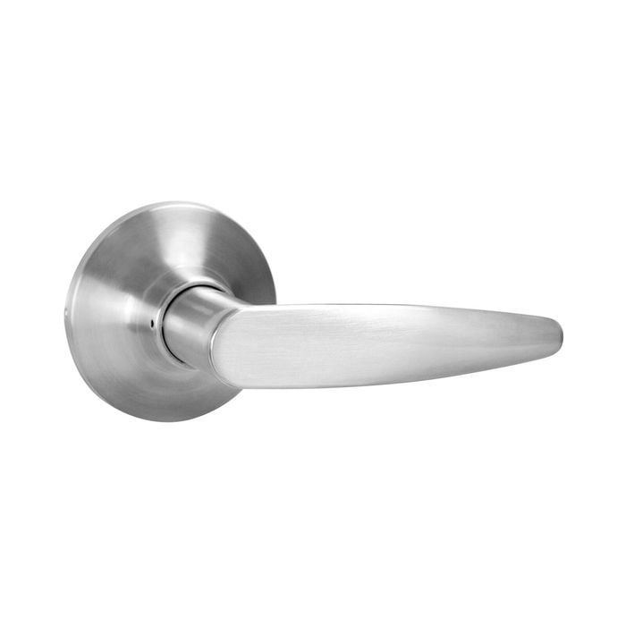 Delf Satin Chrome Pomona Passage Lever Set - Bunnings Australia