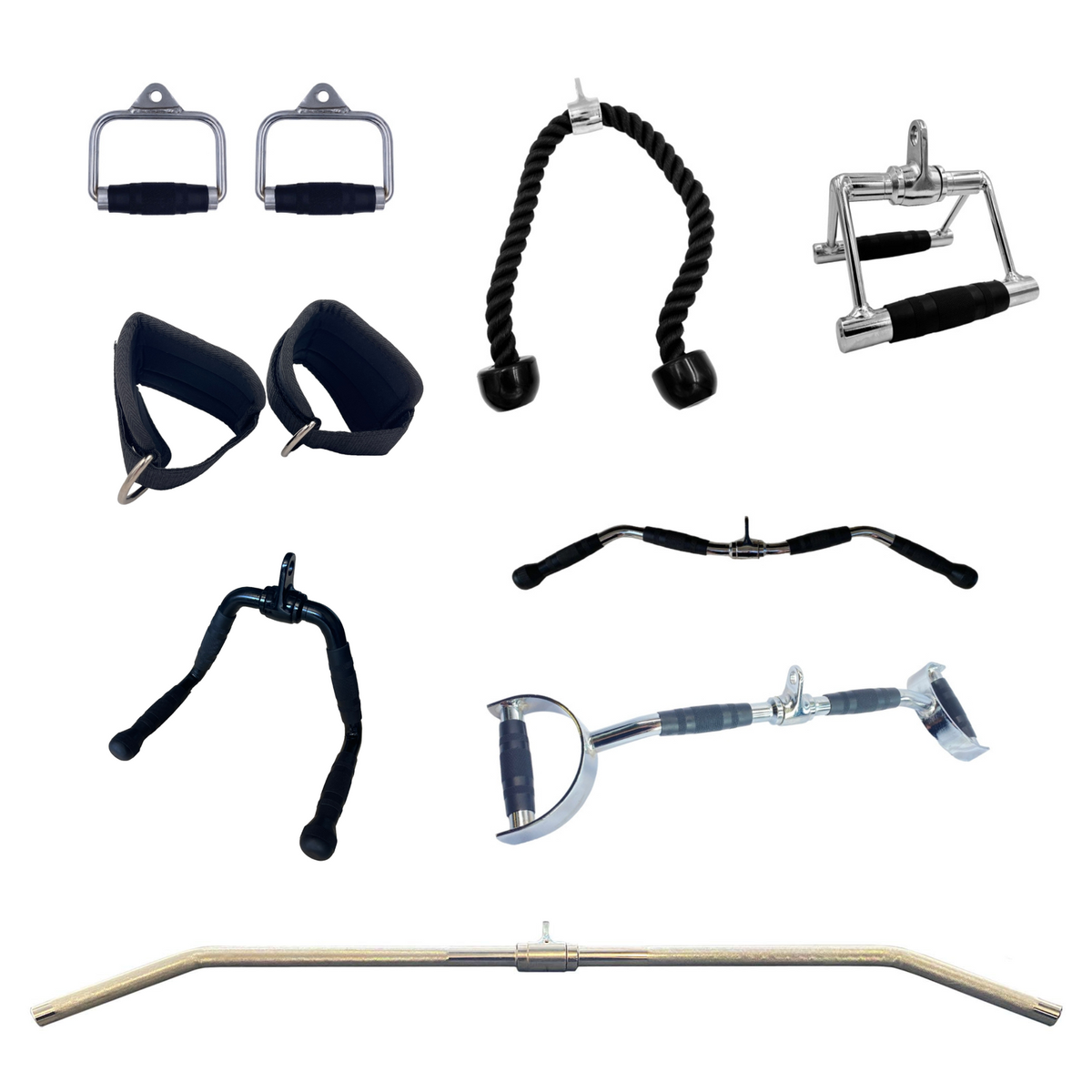 Cable Attachment Pack F - Stirrup X2, Rubber Straight, Triangle, Ez ...