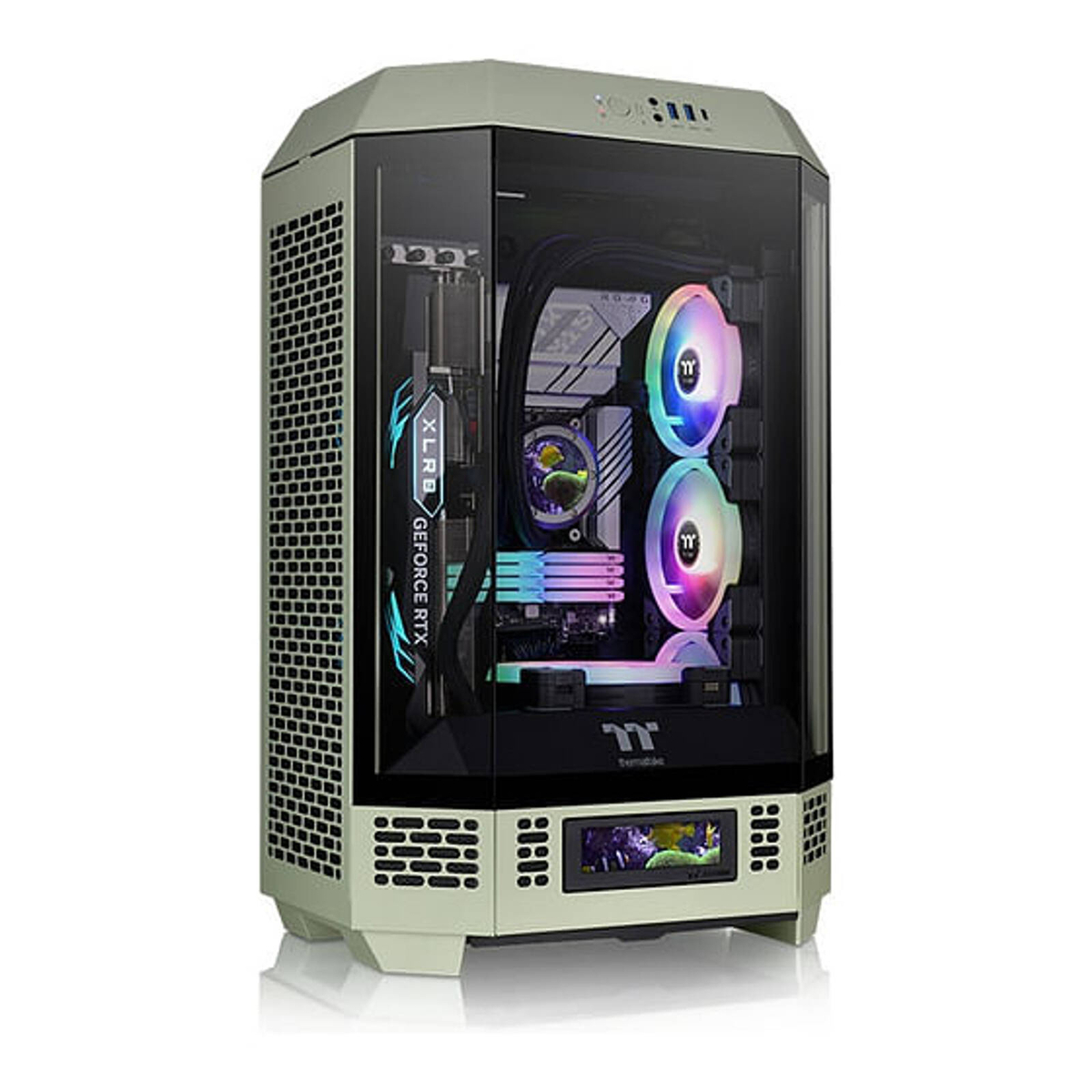 Thermaltake The Tower 300 Tempered Glass Micro-ATX Computer Case ...