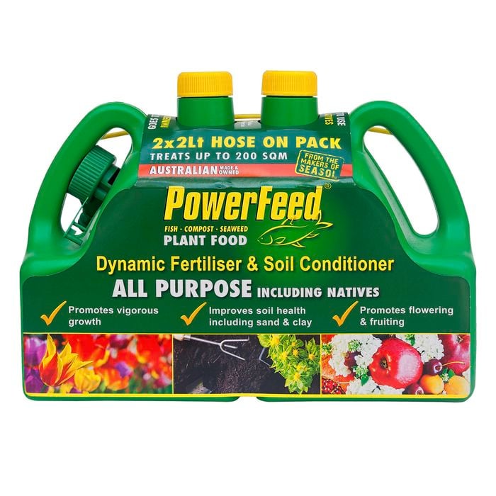 PowerFeed 2 x 2L Hose On Liquid Fertiliser - Twin Pack - Bunnings Australia