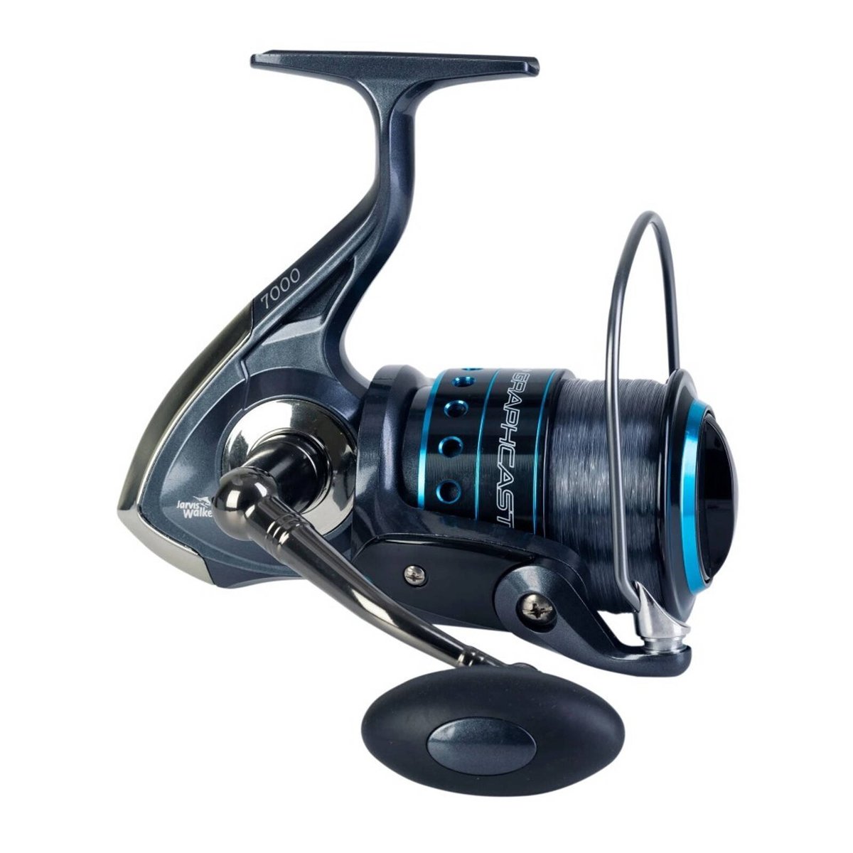 Jarvis Walker Graphcast 7000 Spin Reel Spooled with Line - 6 Bearing ...