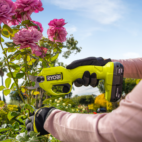 Ryobi One+ 18V Cordless Bypass Pruning Secateurs - Tool Only - Bunnings ...
