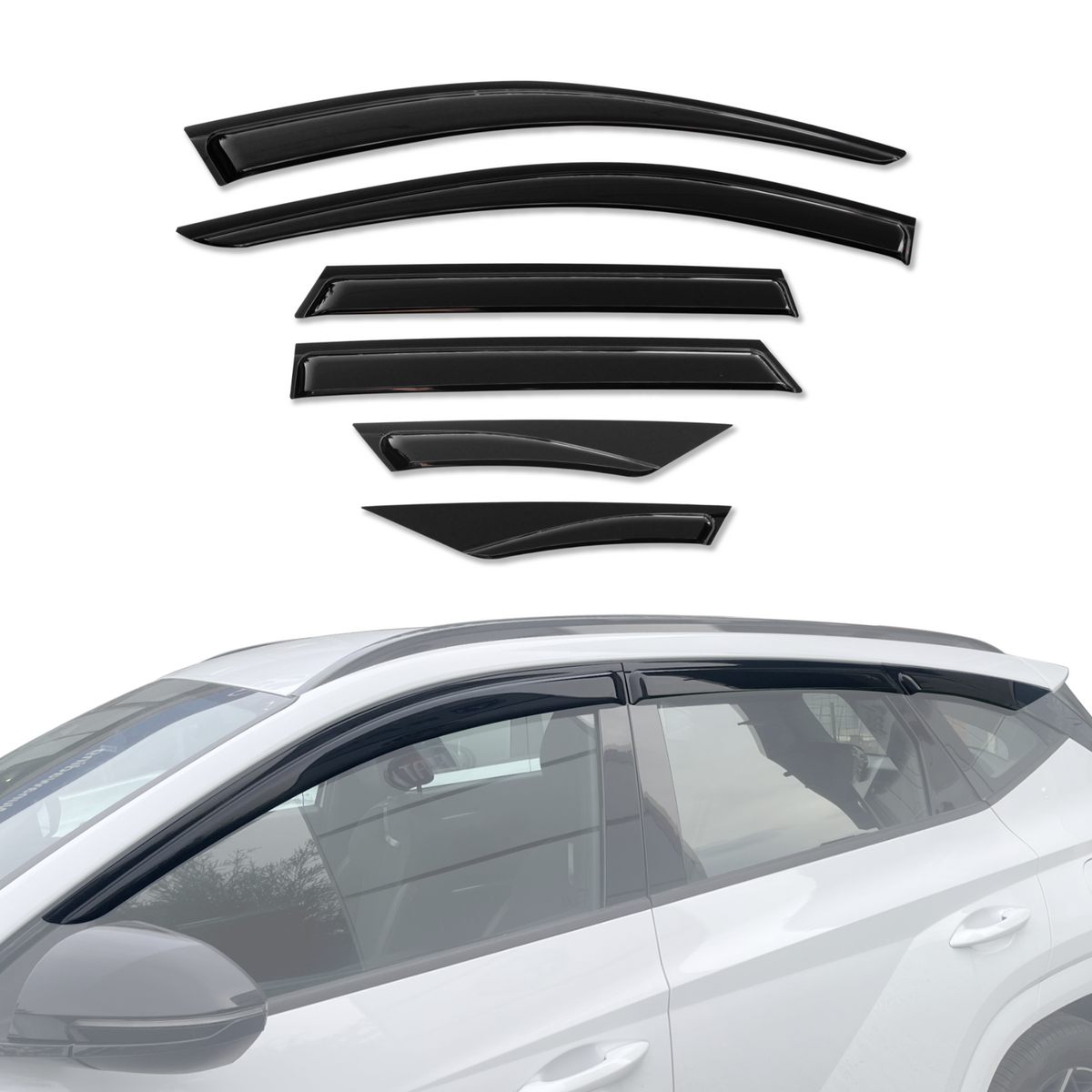 AUSGO Luxury Weather Shields for Hyundai Tucson 2021-Onwards ...