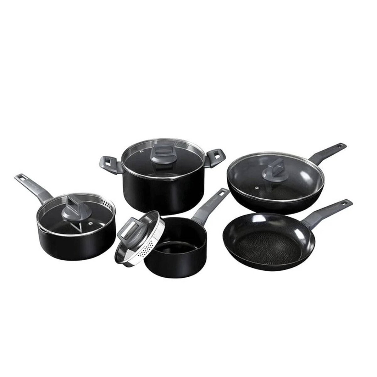 Stanley Rogers Statement 5 Piece Cookware Set | Ceramic Non-stick 5pc ...