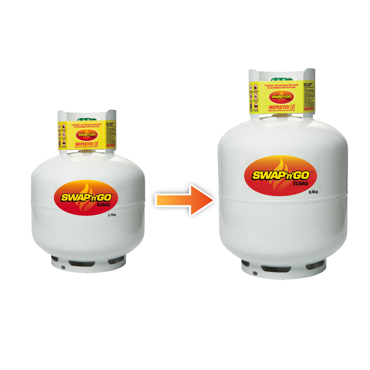 ELGAS SWAP'n'GO 3.7kg To 8.5kg Upgrade Gas Exchange - Bunnings Australia