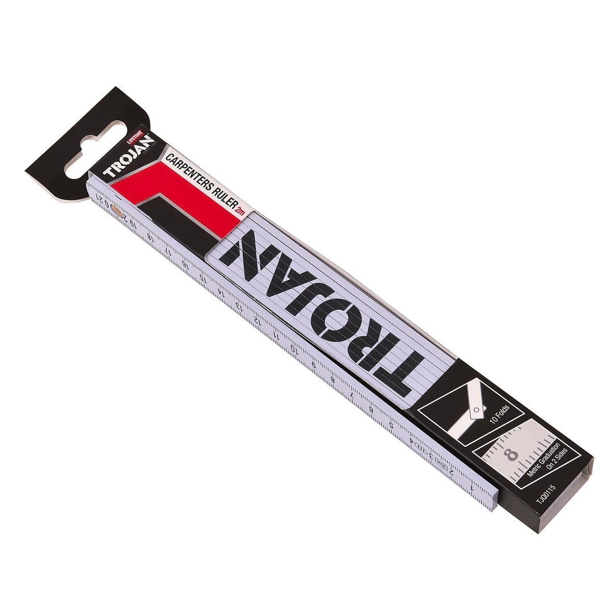 Trojan 2m Carpenters Folding Ruler - Bunnings Australia
