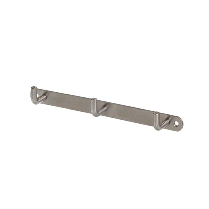 Pinnacle 20kg Satin Chrome Plated Wall Mounted Triple Hook - Bunnings ...