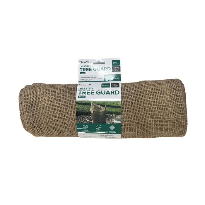 Pillar 30 x 45cm Natural Hessian Tree Guard Sleeve - 3 Pack - Bunnings ...