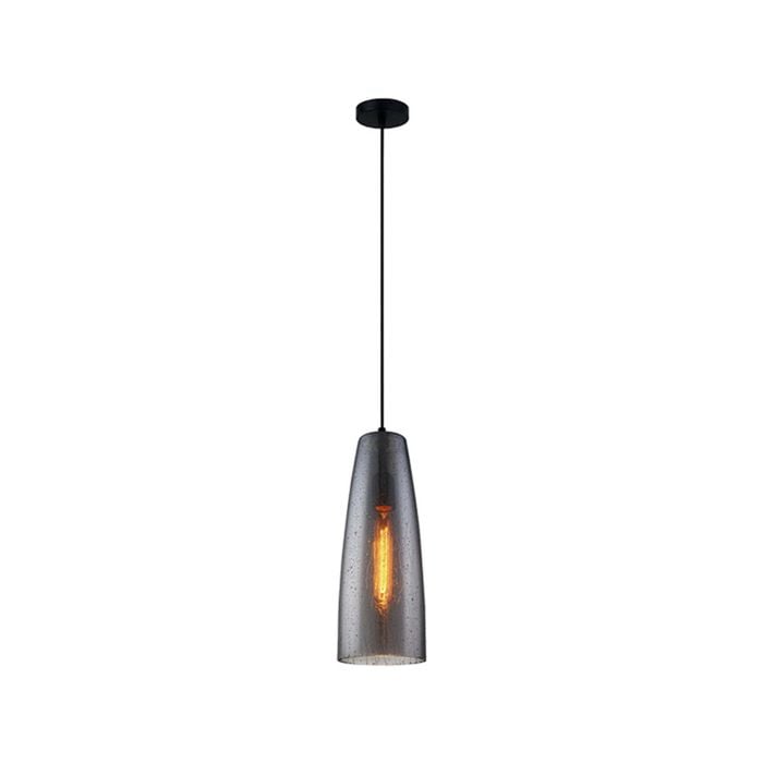 CLA Lighting CHUVA Smoke Black Glass with Rain Drop Effect Pendant ...