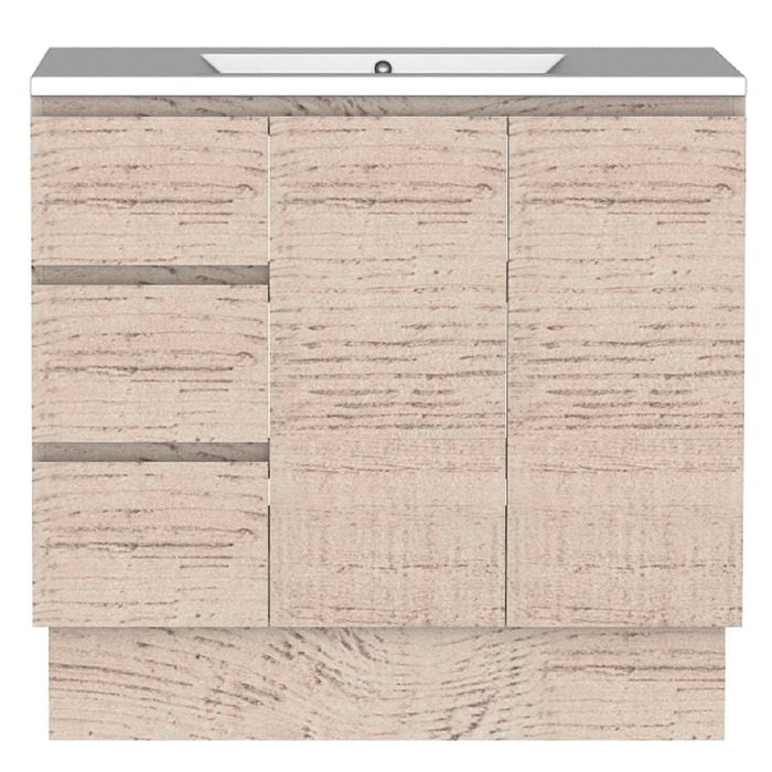 Forme 900mm Light Ash Mont Albert Freestanding Vanity With Porcelain ...
