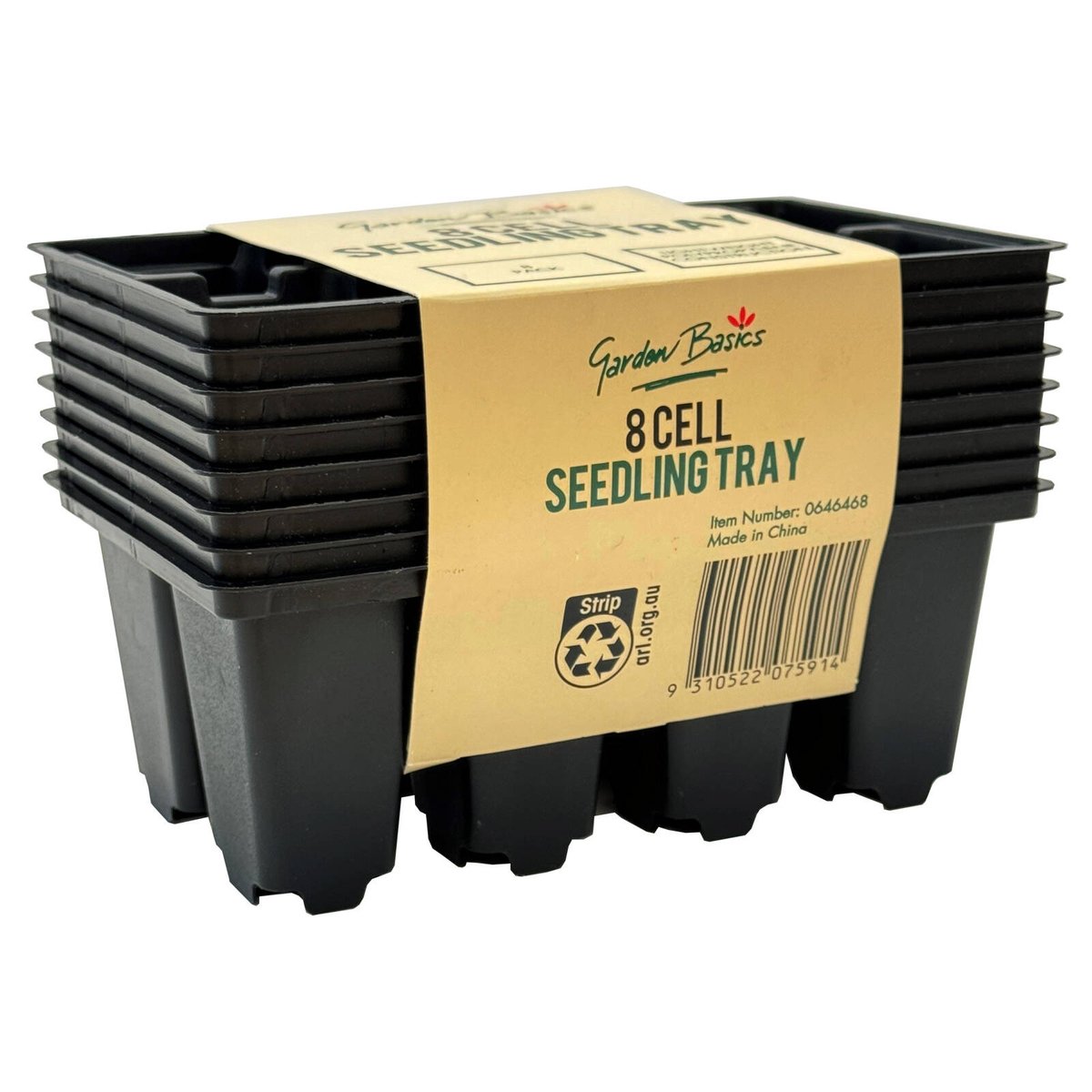 Garden Basics 8 Cell Seedling Tray - 8 pack - Bunnings Australia