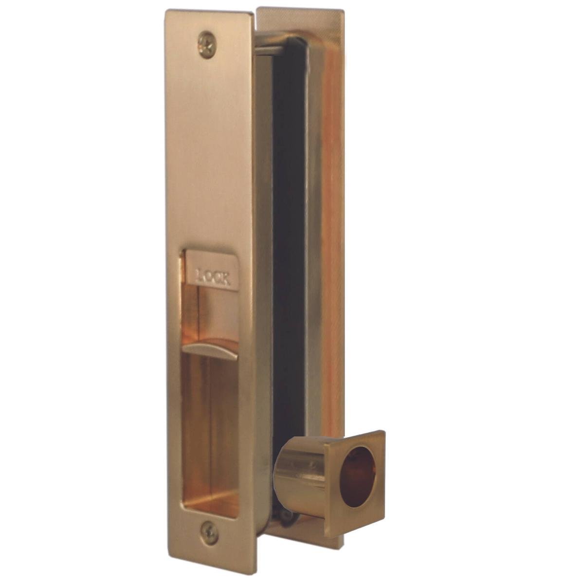 Austyle Satin Brass Integrated Privacy Cavity Flush Pull 93758 ...