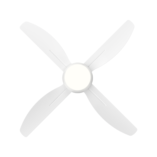 HPM 1220mm White Serene 4 Blade AC Ceiling Fan with Light - Bunnings ...