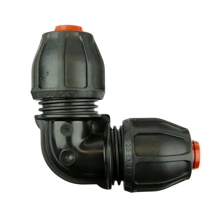 Philmac 1" Poly x Poly Rural Elbow - Bunnings Australia