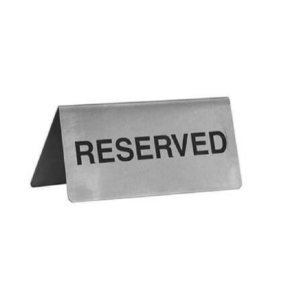 Trenton Stainless Steel Reserved Table Sign 100 x 43mm - Bunnings Australia