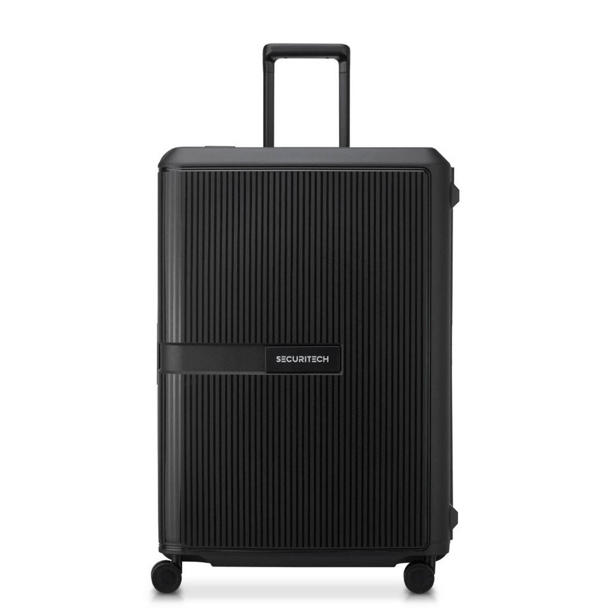 Securitech By Delsey Stone 76cm Large Hardsided Luggage Black ...