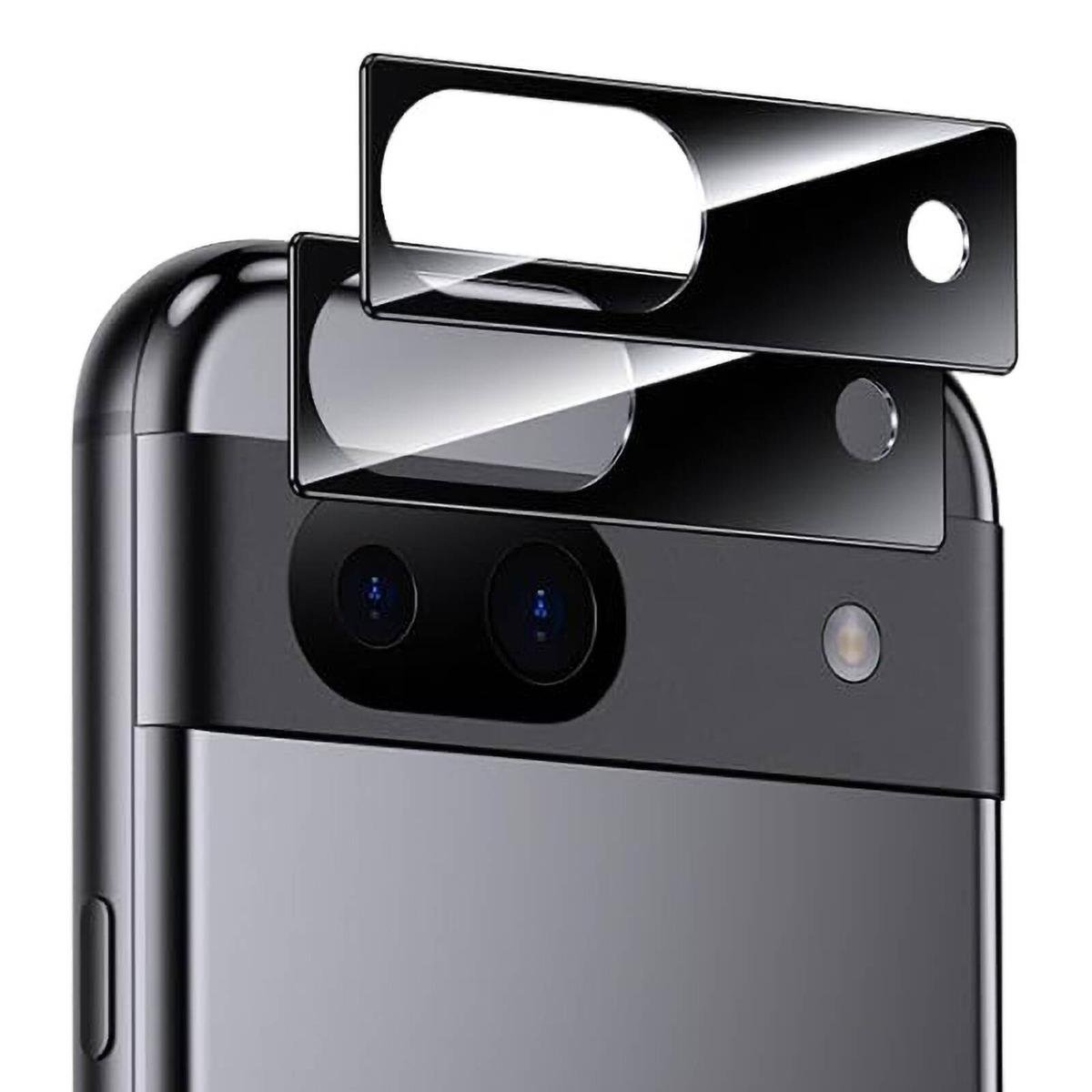 2 Pack MEZON Google Pixel 8a (6.1") Full Cover Camera Lens Tempered ...