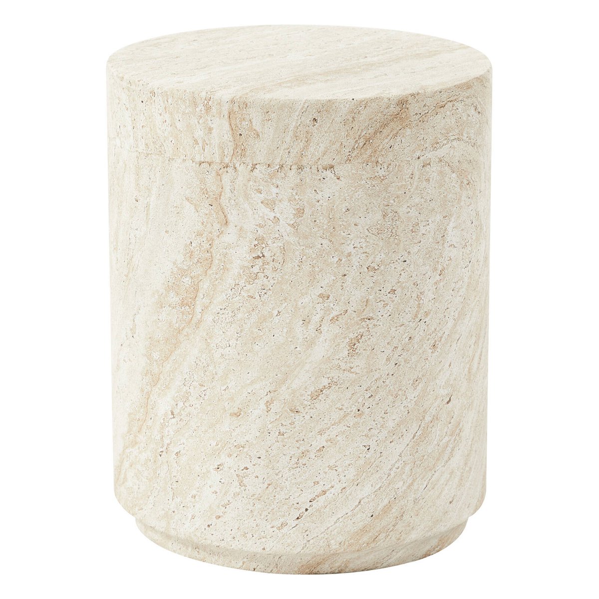 Cooper & Co. Astrid 46cm MgO Side Table Travertine Look - Bunnings ...