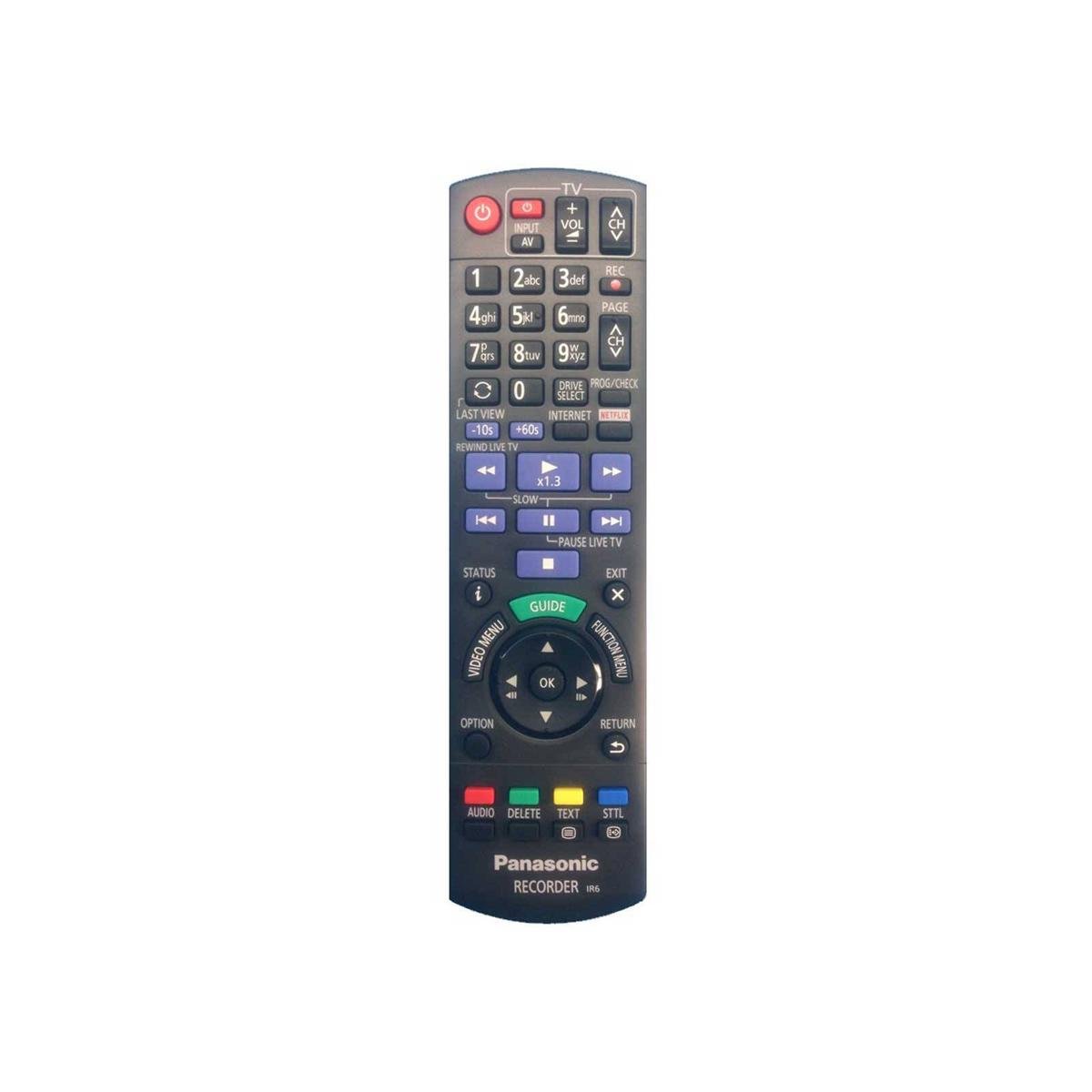 Panasonic N2QAYB001077 Genuine Original Blu-Ray DVR Remote Control ...