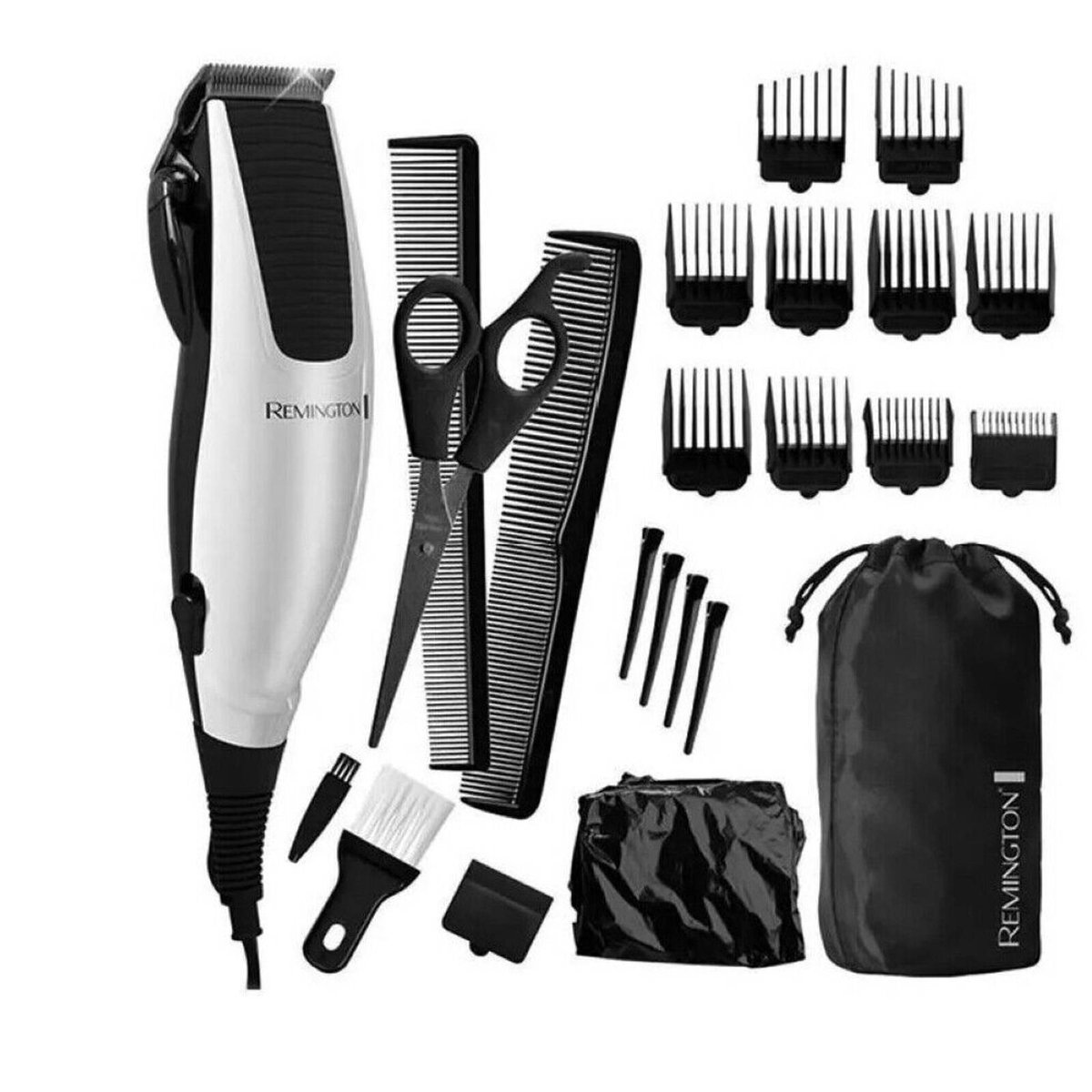 Remington 23-Piece Power Trim Haircut Kit - Silver/Black HC1090AU ...