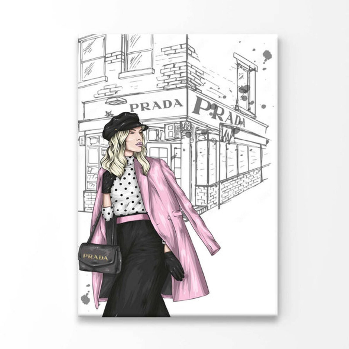Pink Boss lady Print 100% Australian Made 90 x 120cm (Acrylic ...
