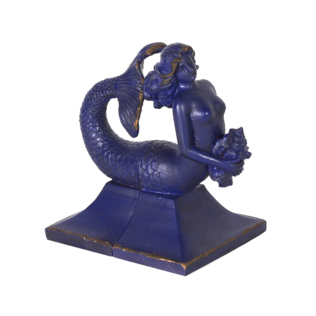 DWBH Homewares Resin Mermaid Bookends Navy 18x19cm - Bunnings Australia