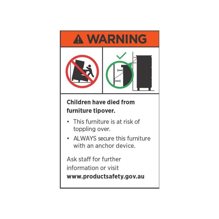 Modern Furniture KREMAN Display Unit 114x94cm - Black - Bunnings Australia