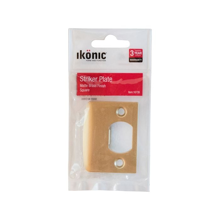 Ikonic Brushed Brass Striker Plate - Bunnings Australia