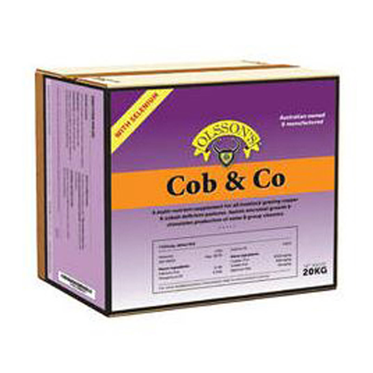 Olsson Cob & Co + Selenium Cattle & Sheep Feed Supplement 20kg ...
