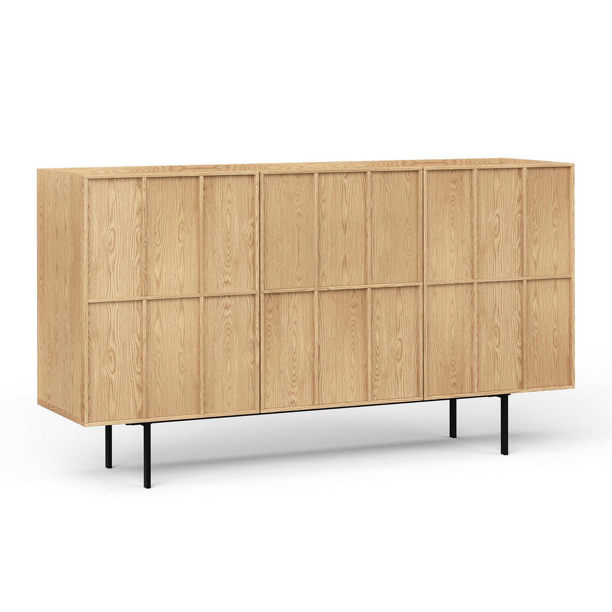 Linea Natural Oak 160cm Sideboard Cabinet - Bunnings Australia