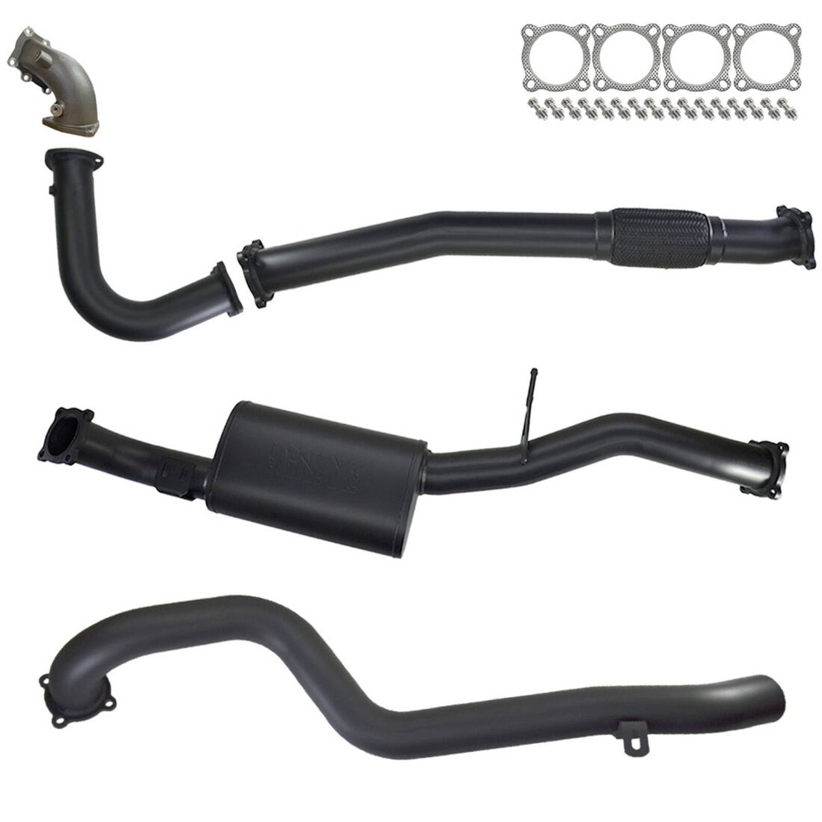 Ignite Exhausts Nissan GU Patrol Exhaust 4.2L Leaf Spring Ute 3" Turbo ...