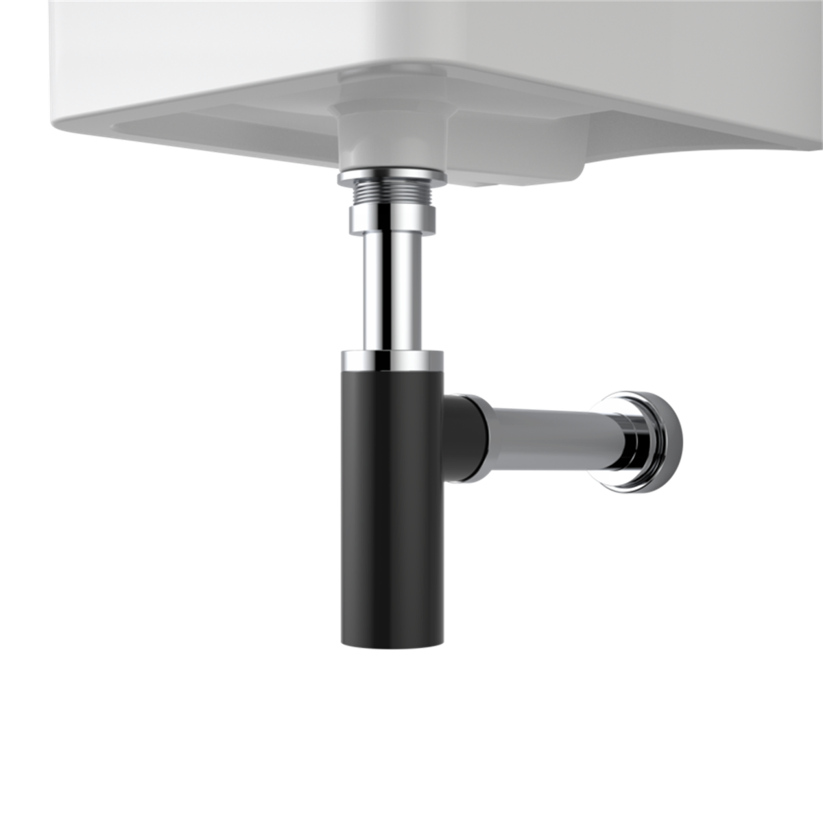 Caroma Black Eco Bottle Trap - Bunnings Australia