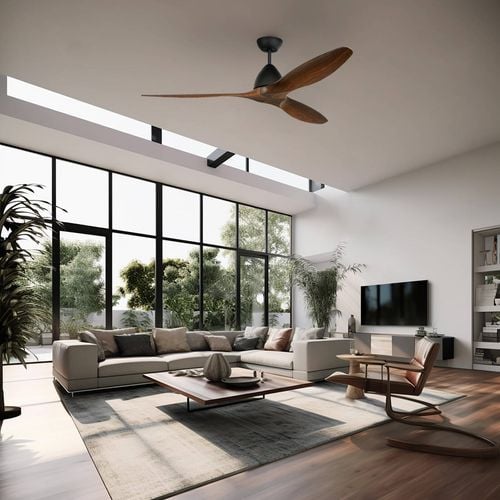 Brilliant 142cm X-Large Windhaven Indoor/Outdoor ABS Timber Look DC ...