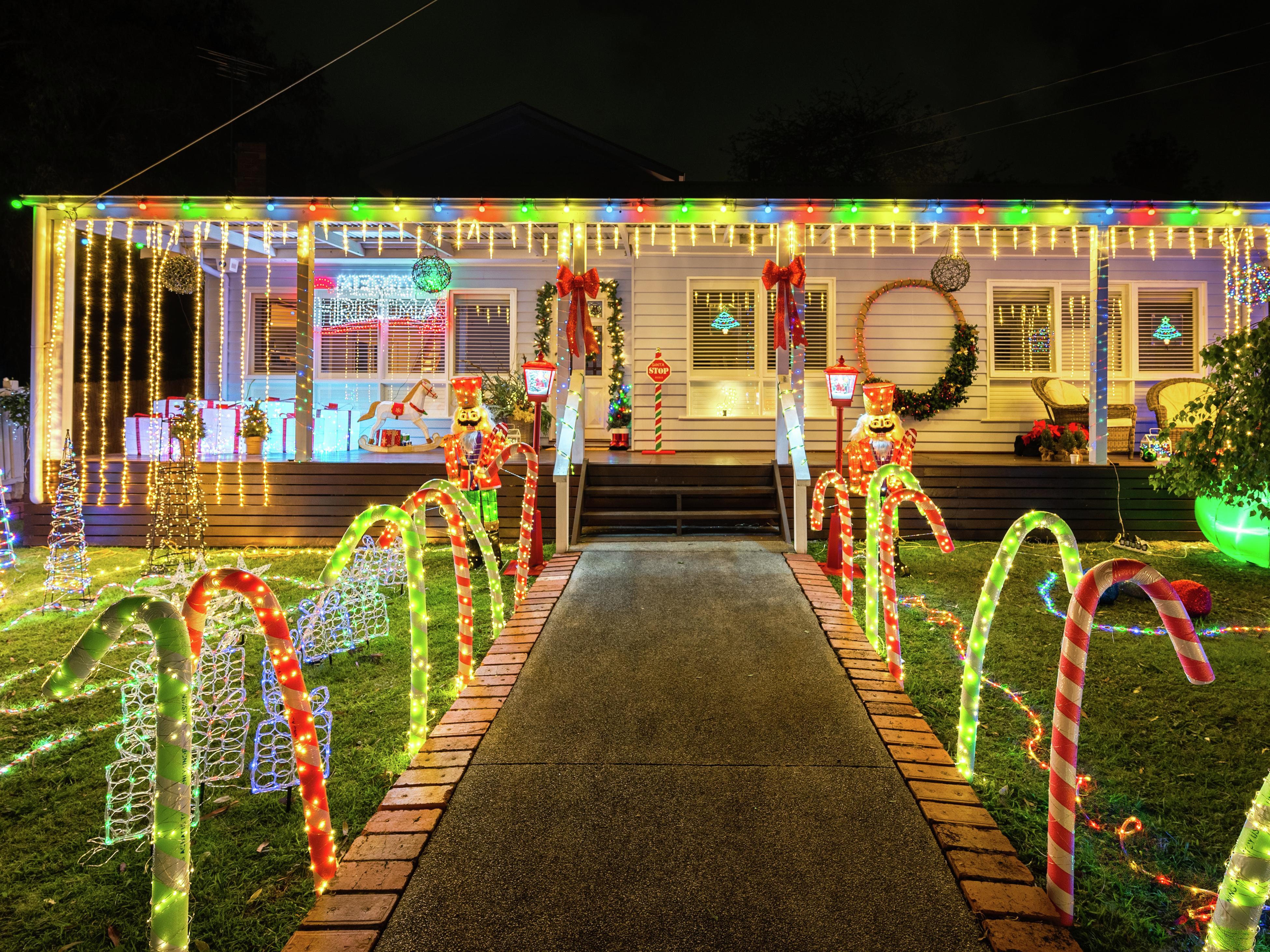 Christmas lights bunnings store