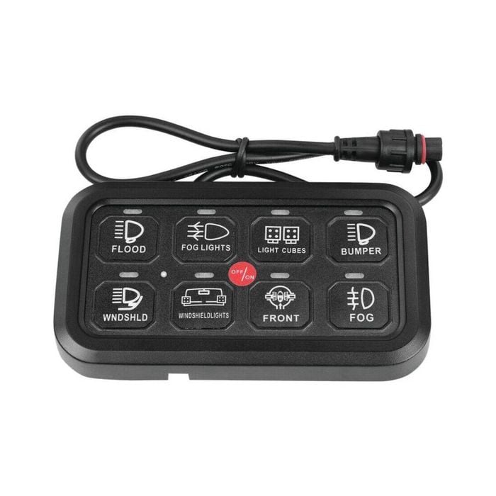 Hulk Pro Professional Series Smart 8-Way Switch Panel 12-24V Black ...