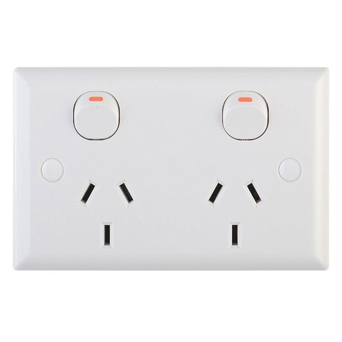 DETA Solid Plate Double Power Point - 10 Pack - Bunnings Australia