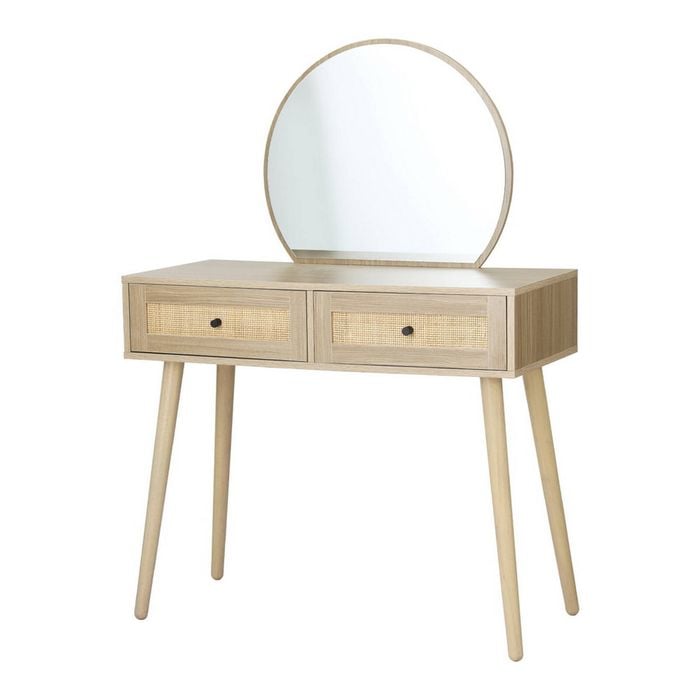 Artiss Dressing Table Set Rattan Frances - Bunnings Australia