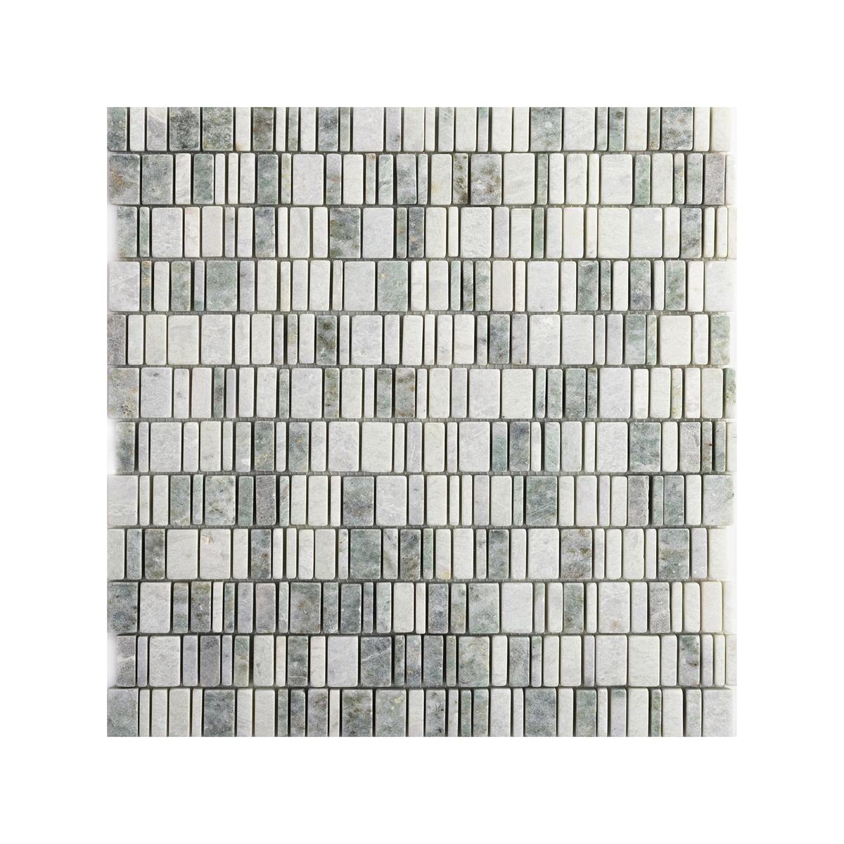 Decor8 305 x 310mm Mayan Orient Green Honed Mosaic Tile - Bunnings ...