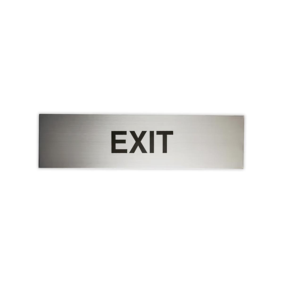 Sandleford 200 x 50mm Stainless Steel Exit Sign - Bunnings Australia