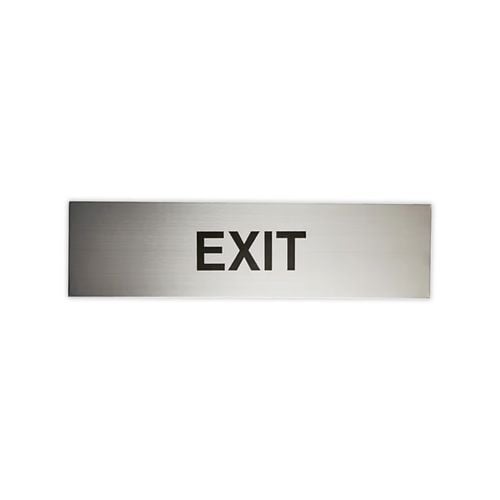 Sandleford 200 x 50mm Stainless Steel Exit Sign - Bunnings Australia