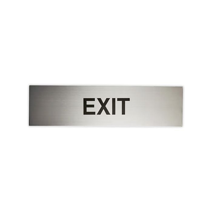 Sandleford 200 x 50mm Stainless Steel Exit Sign - Bunnings Australia