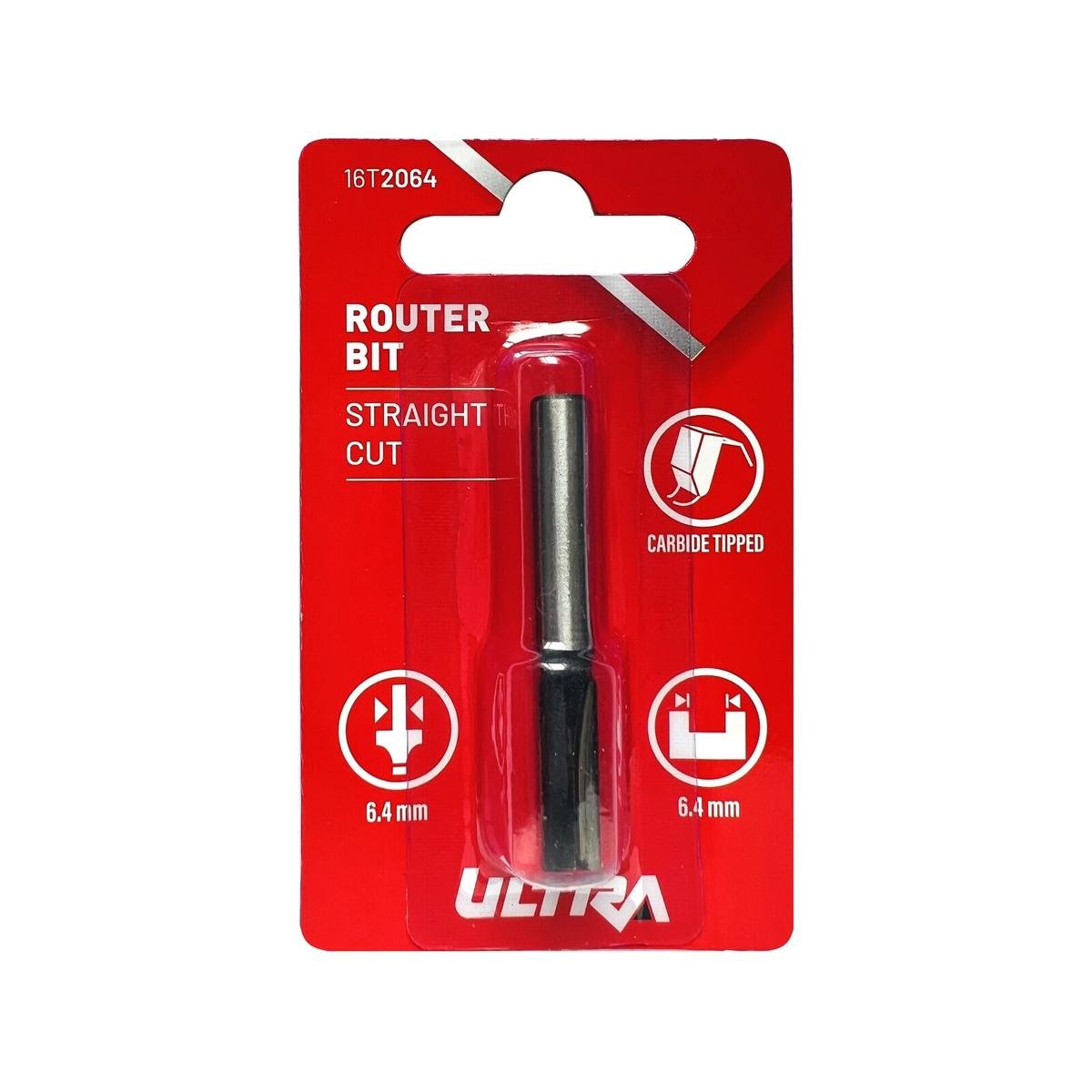 Ultra 6.4mm Straight Router Bit - Bunnings Australia
