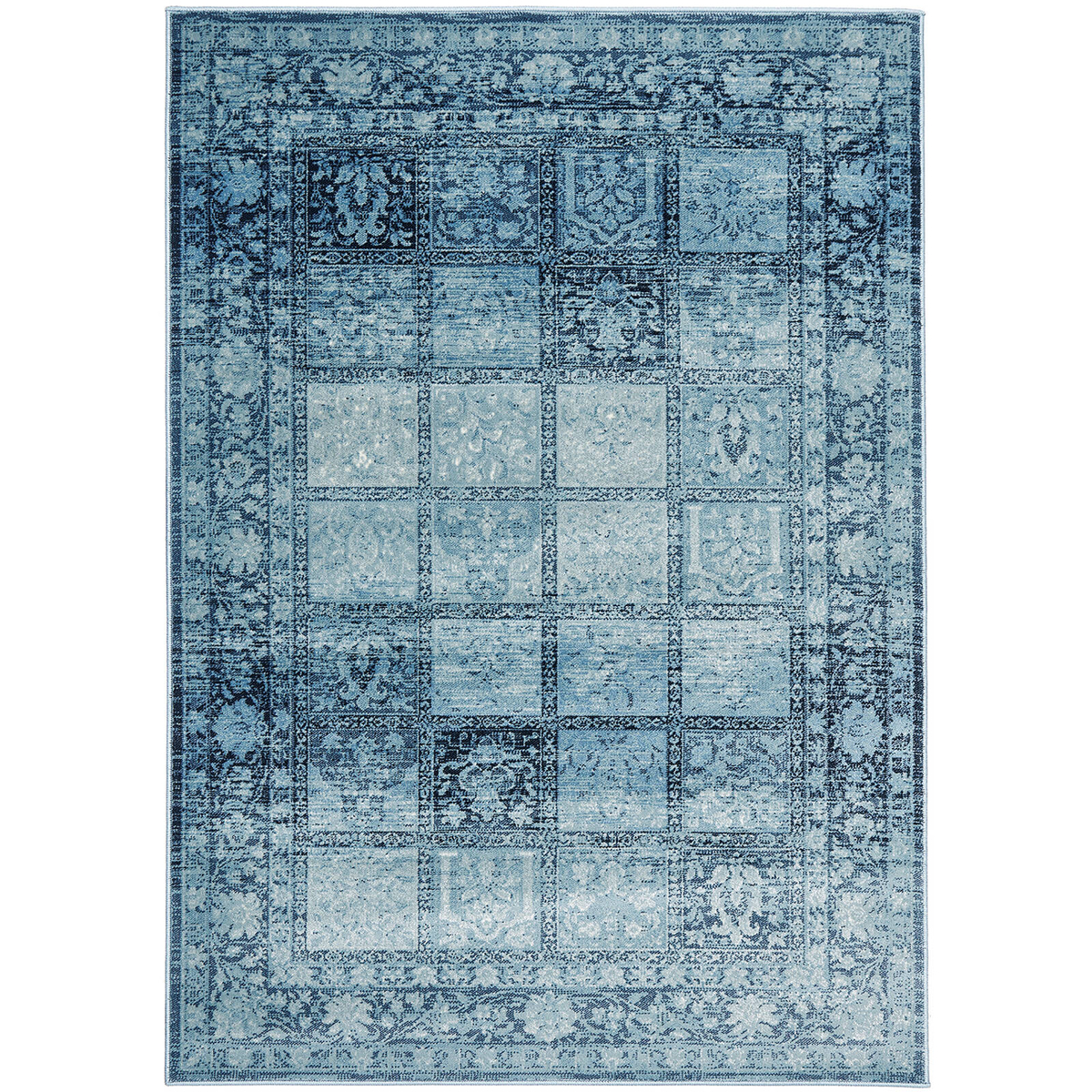 Tropical 6106 Blue 330X240Cm Rug - Bunnings Australia