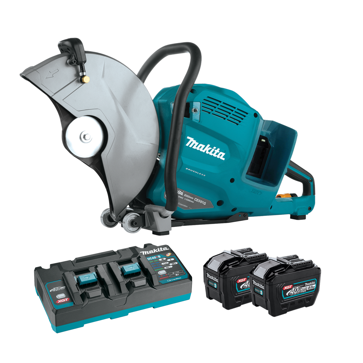 Makita 80Vmax (40Vx2) XGT Brushless 14" 355mm Power Cutter - Bunnings ...