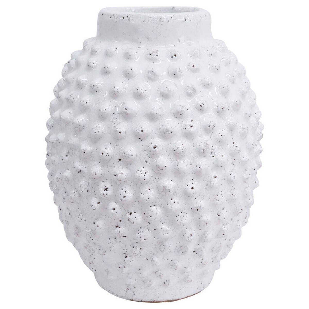 LVD Avia Terracotta Flower Vase Decor 32x23cm - White - Bunnings Australia